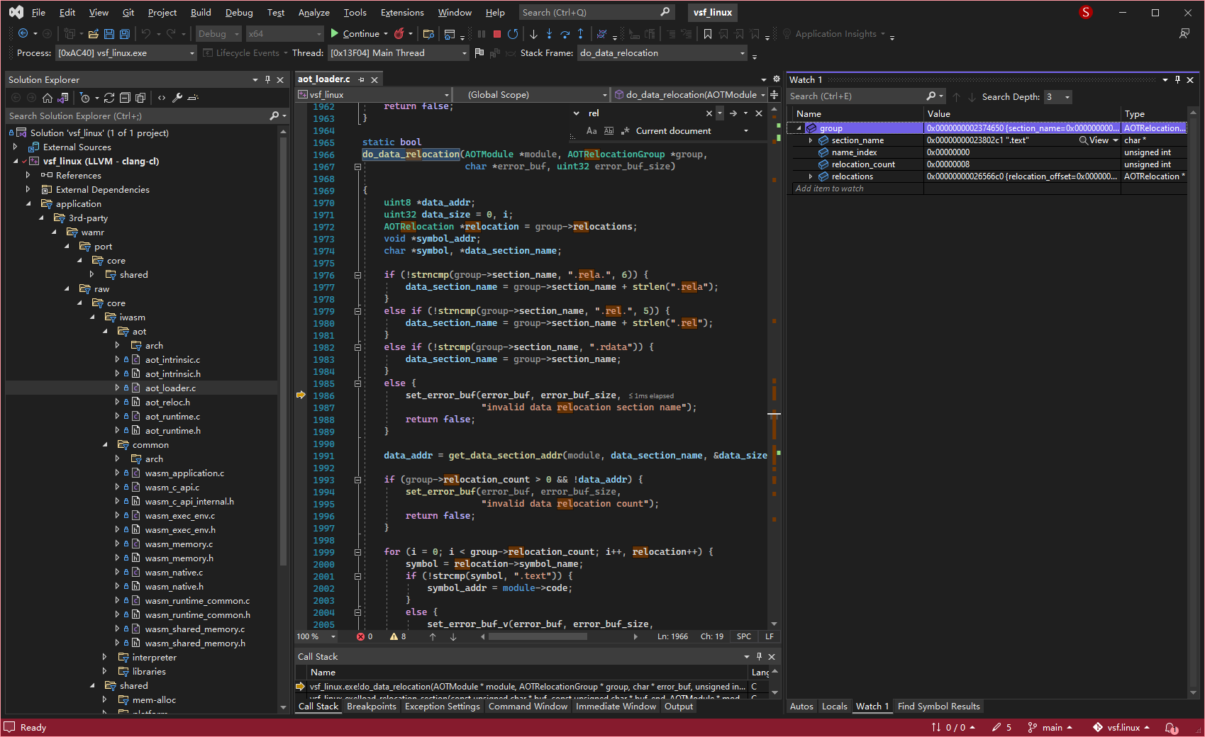 AOT module load failed: invalid data relocation section name · Issue #1096 · bytecodealliance ...