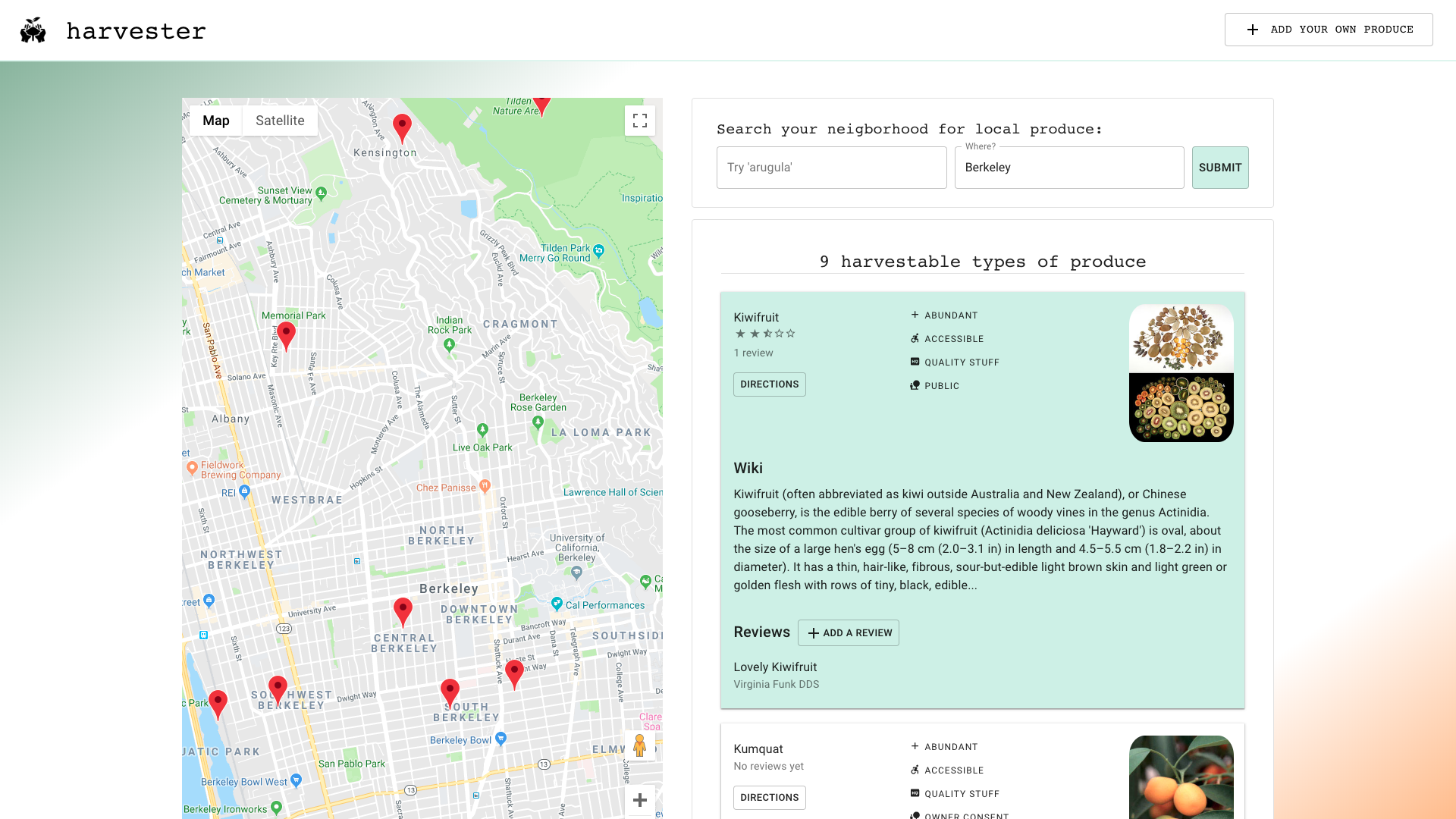 GitHub - Carly-Schaaf/Harvester: A website to harvest local produce ...