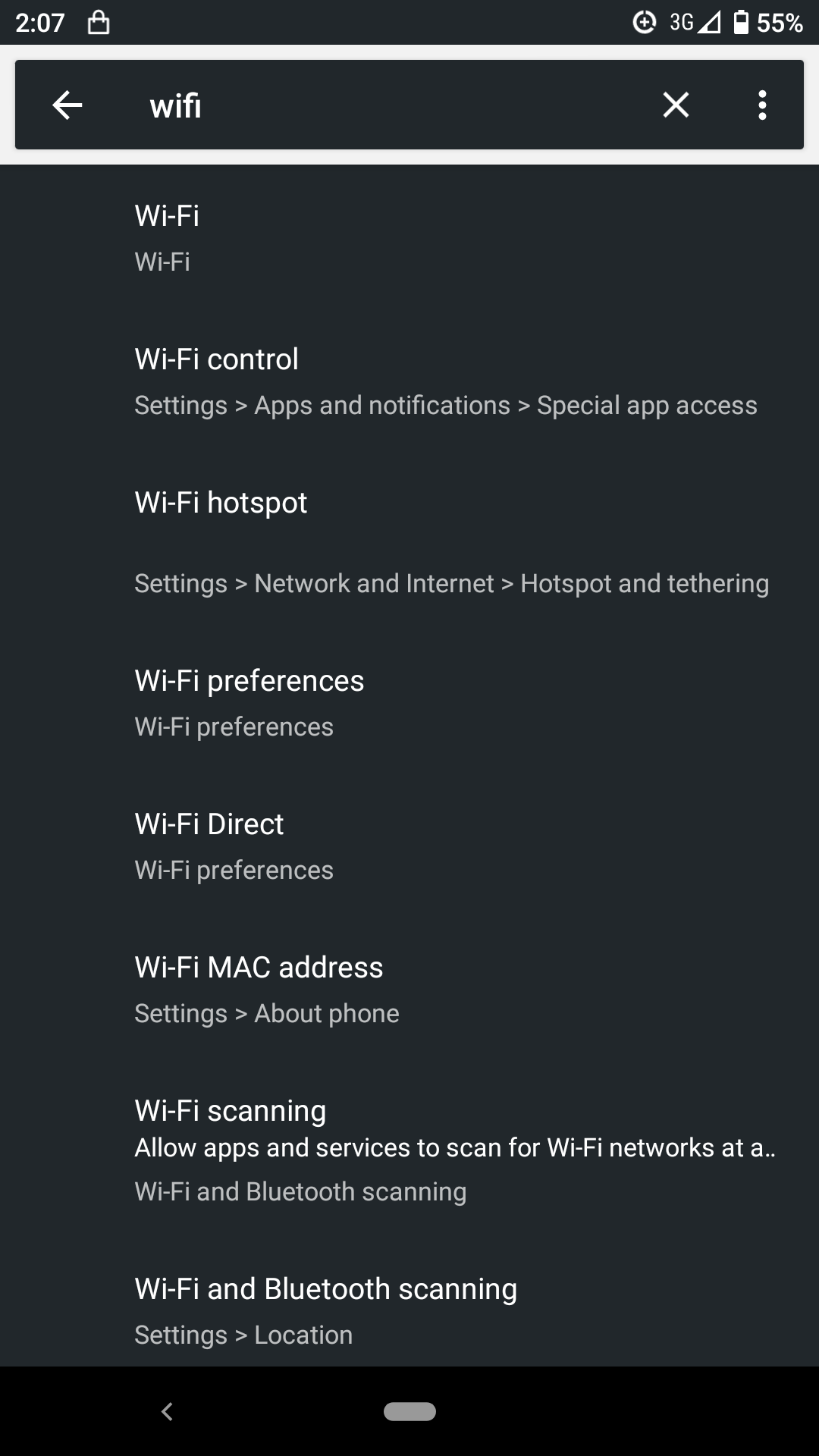 Dark theme broken on settings search bar · Issue #252 · GrapheneOS/os-issue-tracker · GitHub