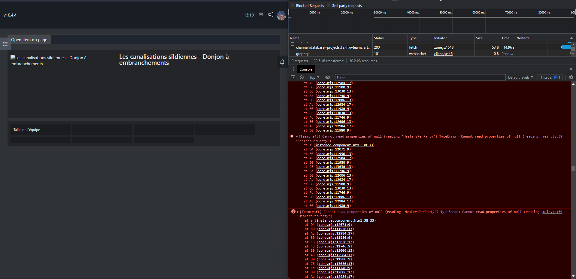 Bug Cant Load The Sildhin Subterrane Page Freezing The Application · Issue 2570 · Ffxiv