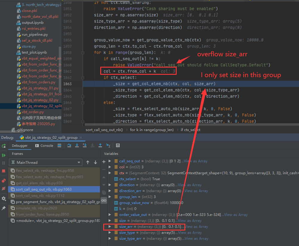 Maybe a bug in `nb.sort_call_seq_nb` when provide `size` in group length. · Issue #562 ...