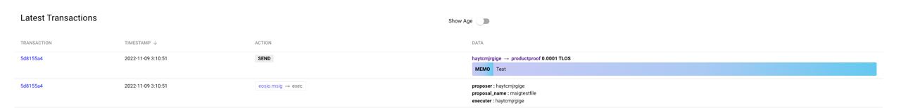 Same transaction is shown differently · Issue #439 · telosnetwork/open-block-explorer · GitHub