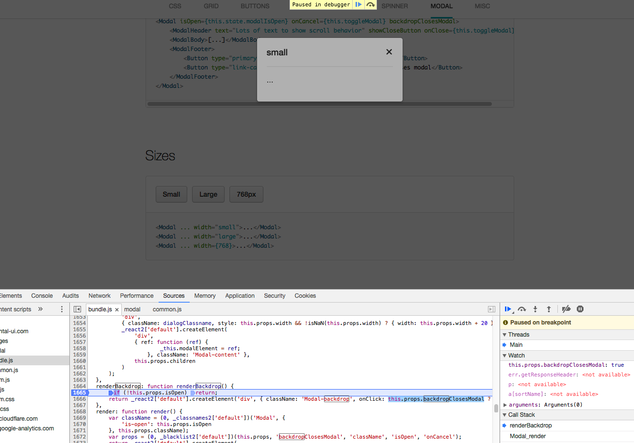 this.props.backdropClosesModal is ignored · Issue #205 · elementalui ...