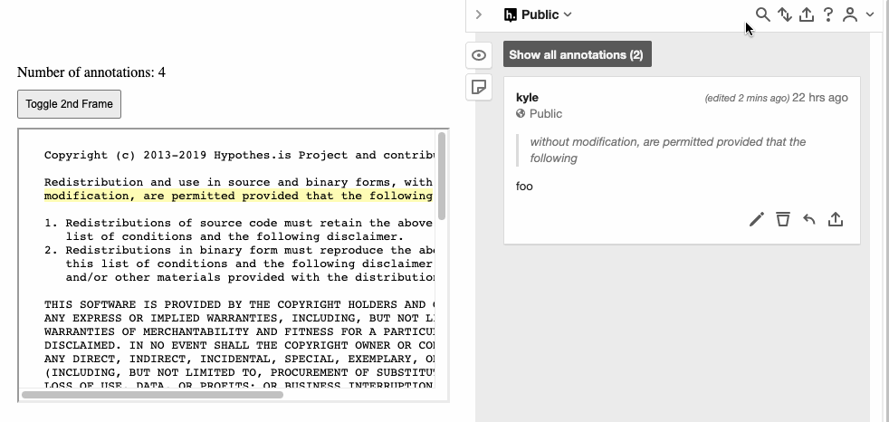 Search and selecting annotations should not be additive · Issue #2270 · hypothesis/client · GitHub