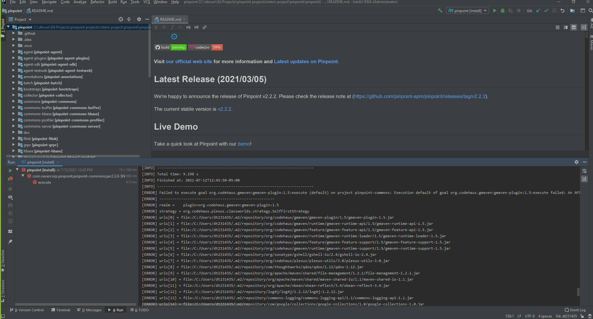 Pinpoint IDE Question · Issue #8029 · pinpoint-apm/pinpoint · GitHub