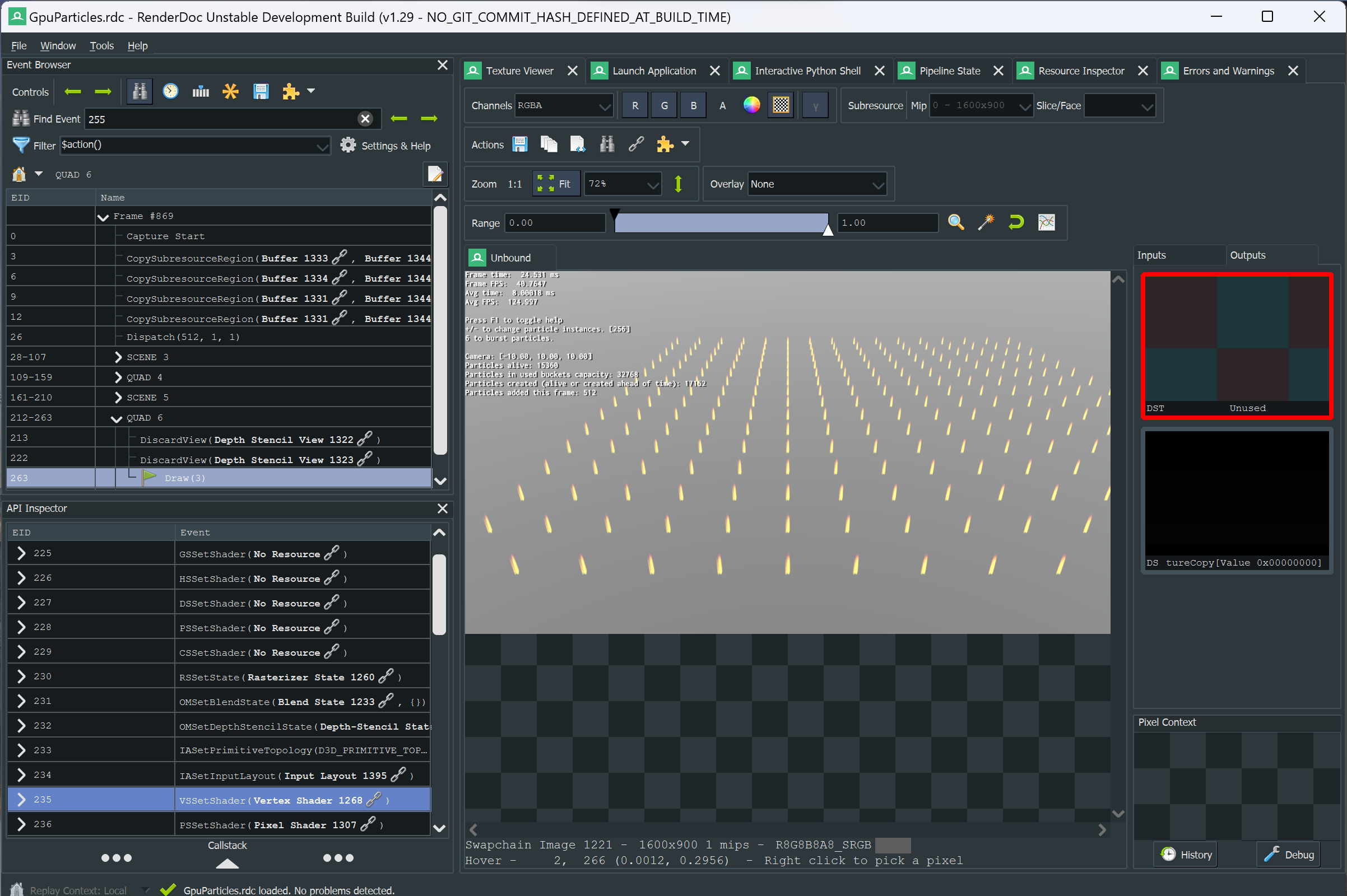 Pixel History (and its emulator) does not match what the HW/WARP is rendering on some cases ...