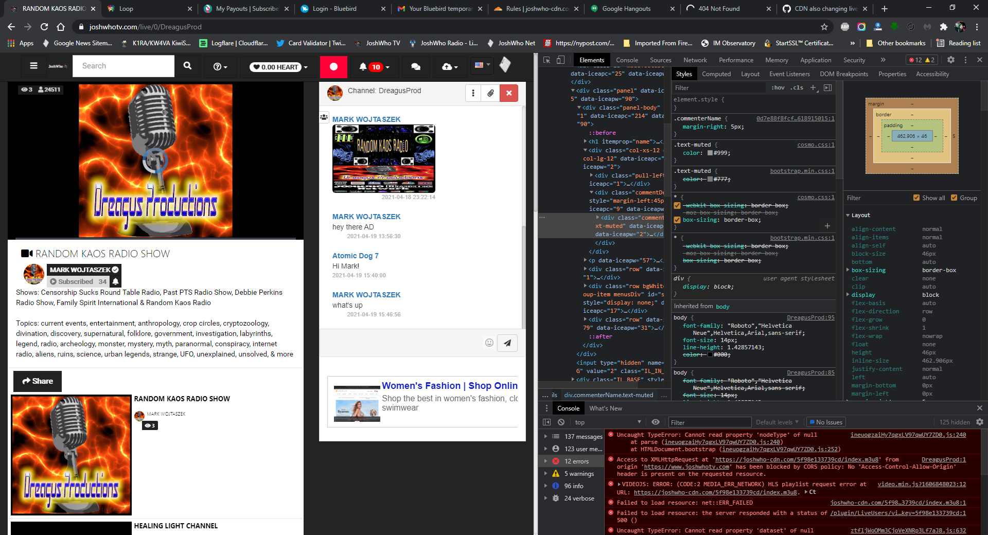 CDN in Custom Advance is changing live player stream m3u8 address ...