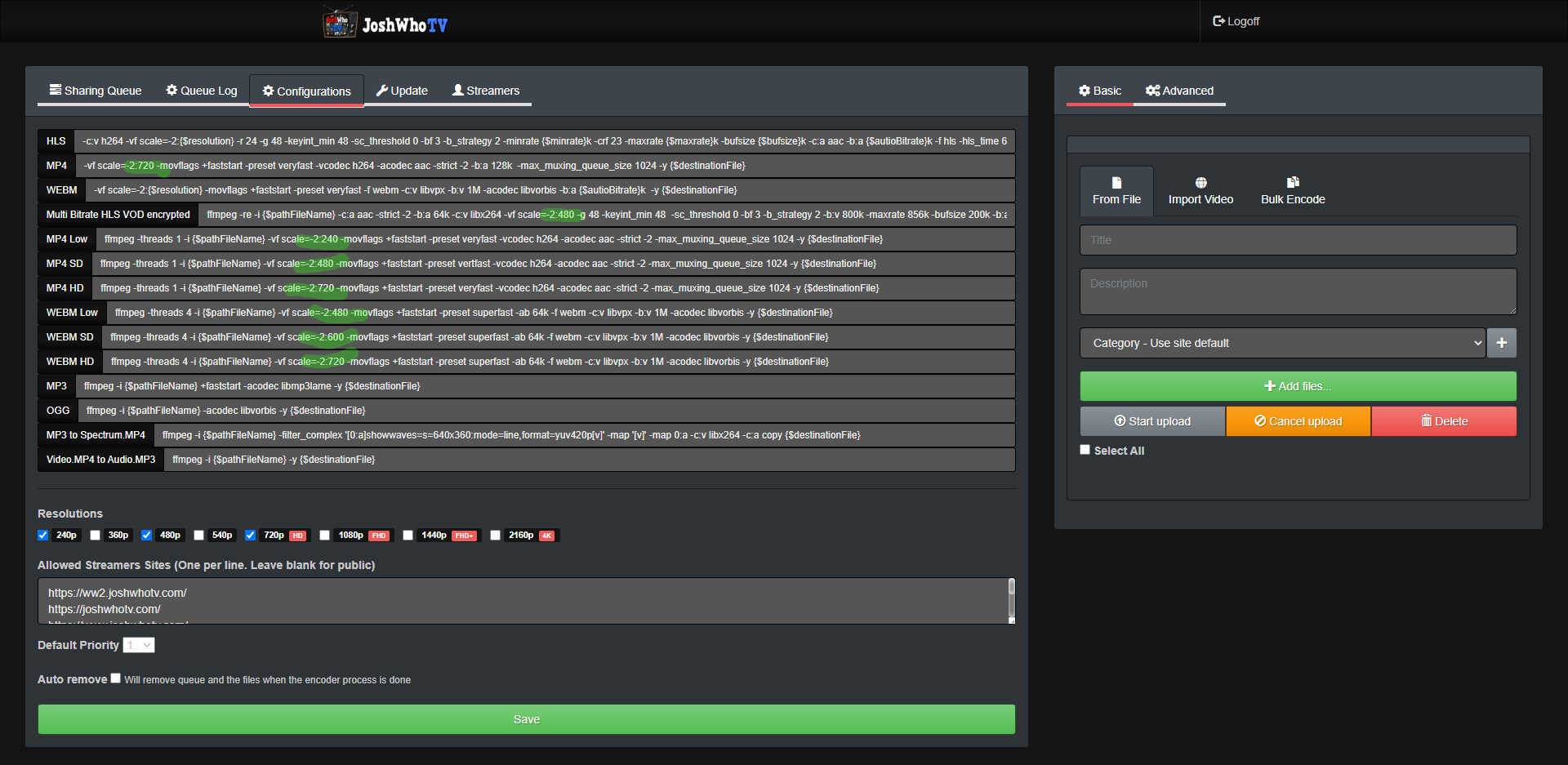 Question about video encoding · Issue #6203 · WWBN/AVideo · GitHub