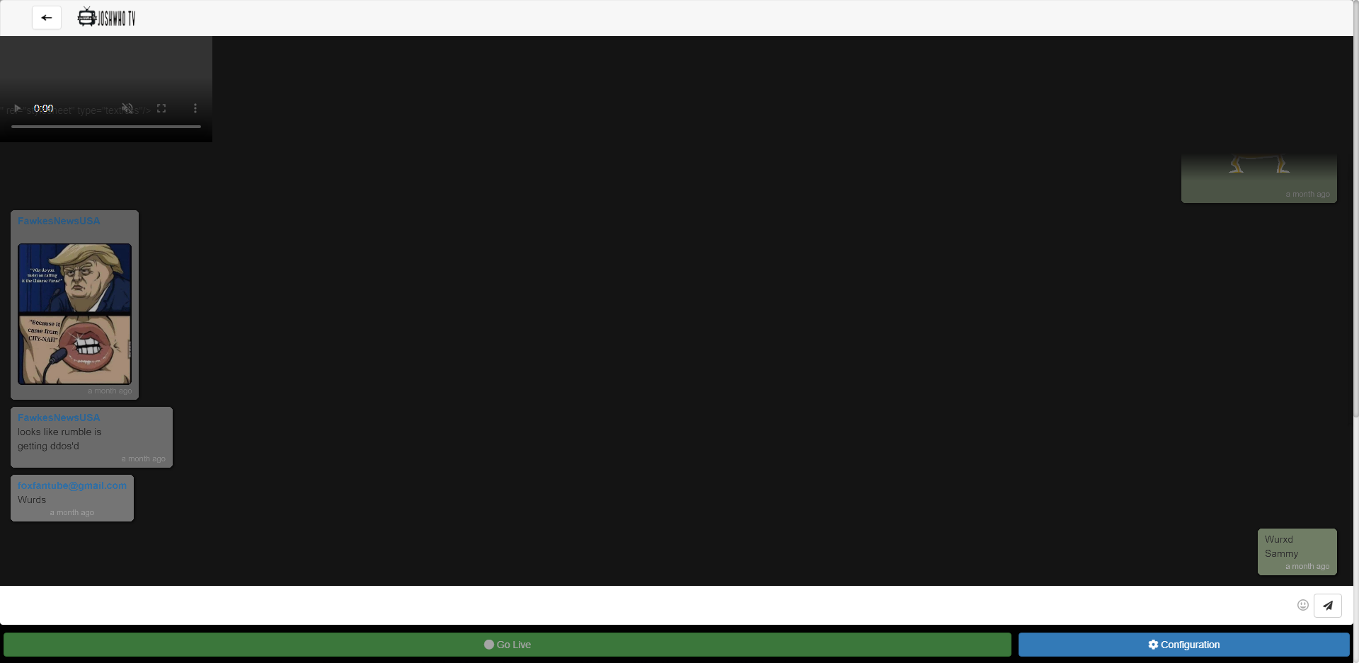 Go Live Webcam stopped working · Issue #7068 · WWBN/AVideo · GitHub