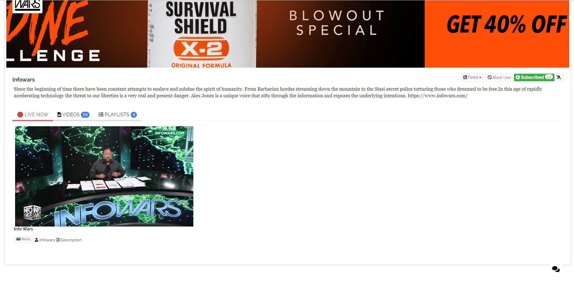 Any way to add the red 🔴 flashy live thingy on the channel live tab? and also show in Meta Title ...
