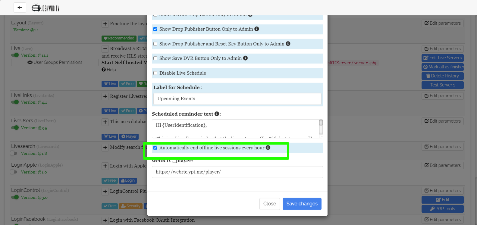 end live every hour not working · Issue #8190 · WWBN/AVideo · GitHub