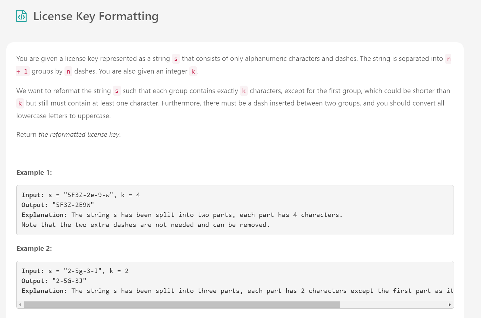 License Key Formatting | Eunji’s Dev Blog