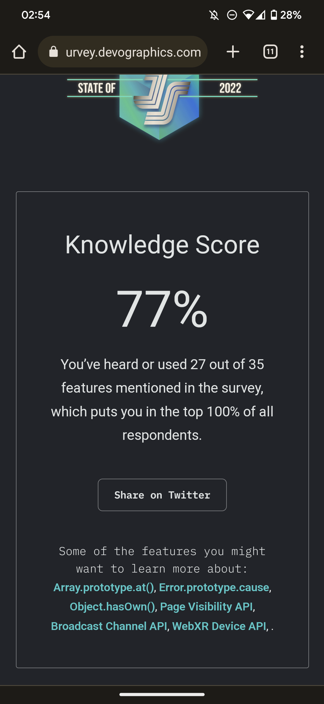You're amongst 100%? · Issue #152 · Devographics/Monorepo · GitHub
