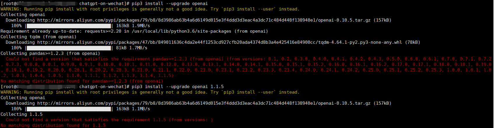 成功登录后给机器人发送消息后台报错 · Issue #606 · zhayujie/chatgpt-on-wechat · GitHub