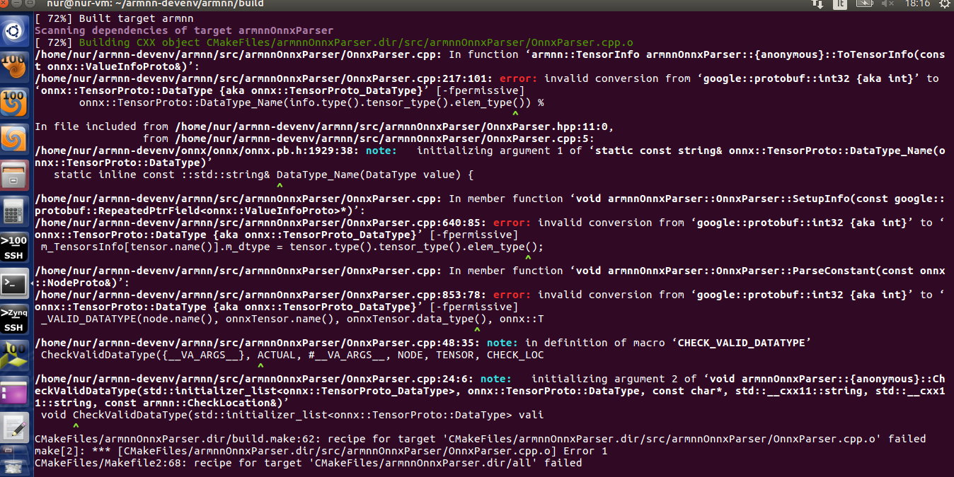 Building Problem · Issue 174 · Arm Softwarearmnn · Github