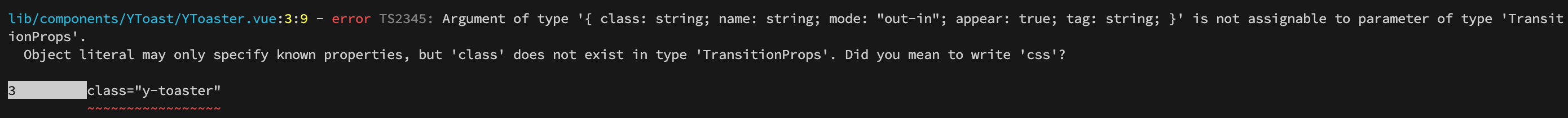 Vue Tsc 144 Break Attributes Definitions On Transition Component · Issue 2704 · Vuejs 1173