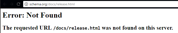 404 on http://schema.org/docs/release.html · Issue #1673 · schemaorg/schemaorg · GitHub