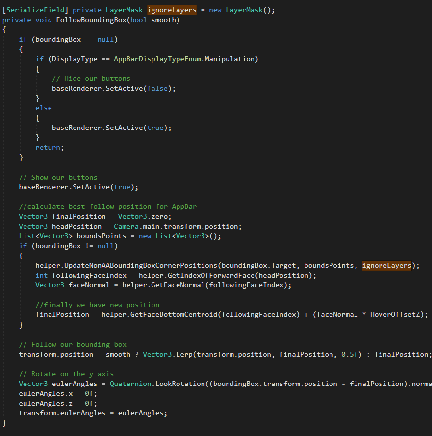 Can not choose which layers to ignore when calculate BoundingBox for ...