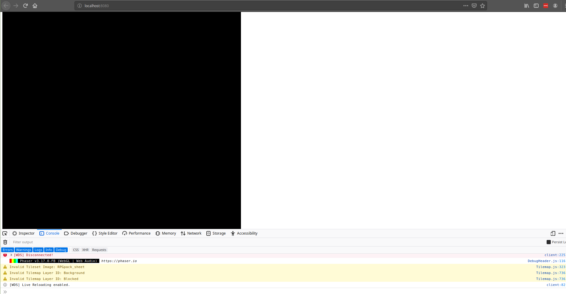 Tilemaps Won't Load (Using Phaser3 Project Template) · Issue #4571 · phaserjs/phaser · GitHub