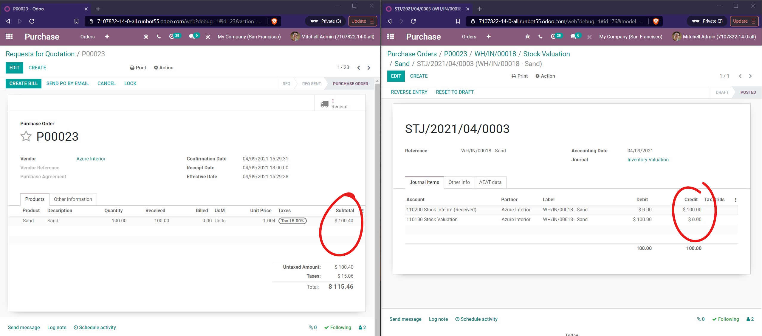 [10, 11, 12, 13, 14] Accounting, Warehouse: Stock valuation wrong value ...