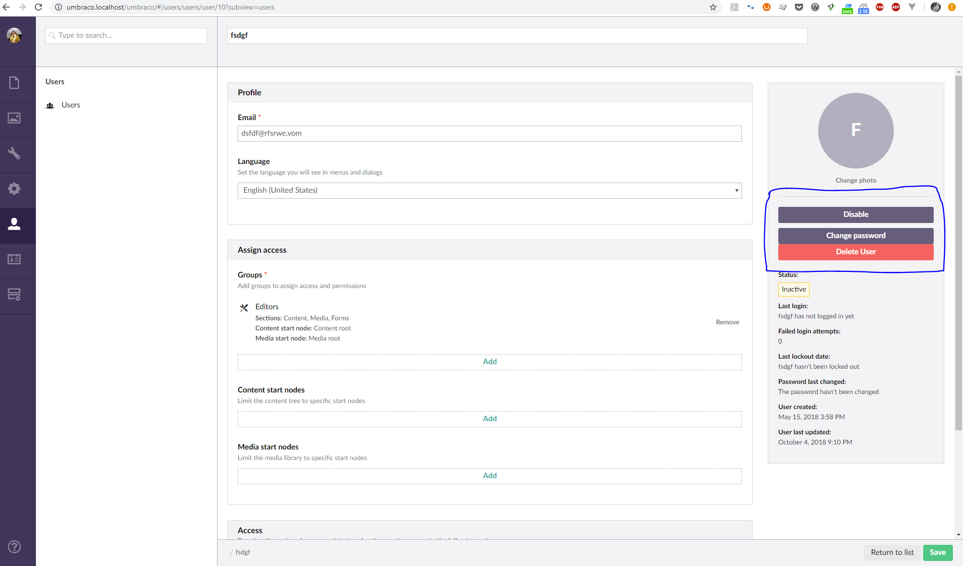 Button Styling On Inactive User Profile · Issue 3169 · Umbracoumbraco Cms · Github