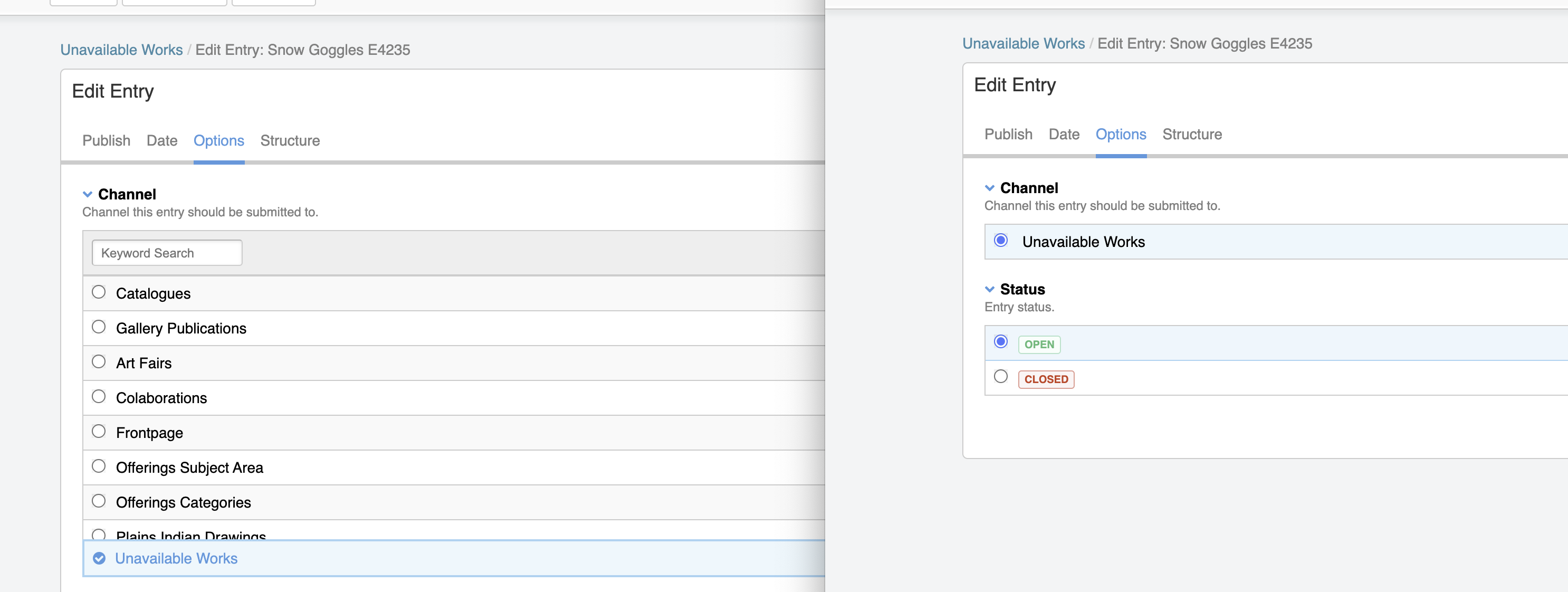 Channel entry Channel switching not possible due to unsorted arrays of channel_ids · Issue #2669 ...