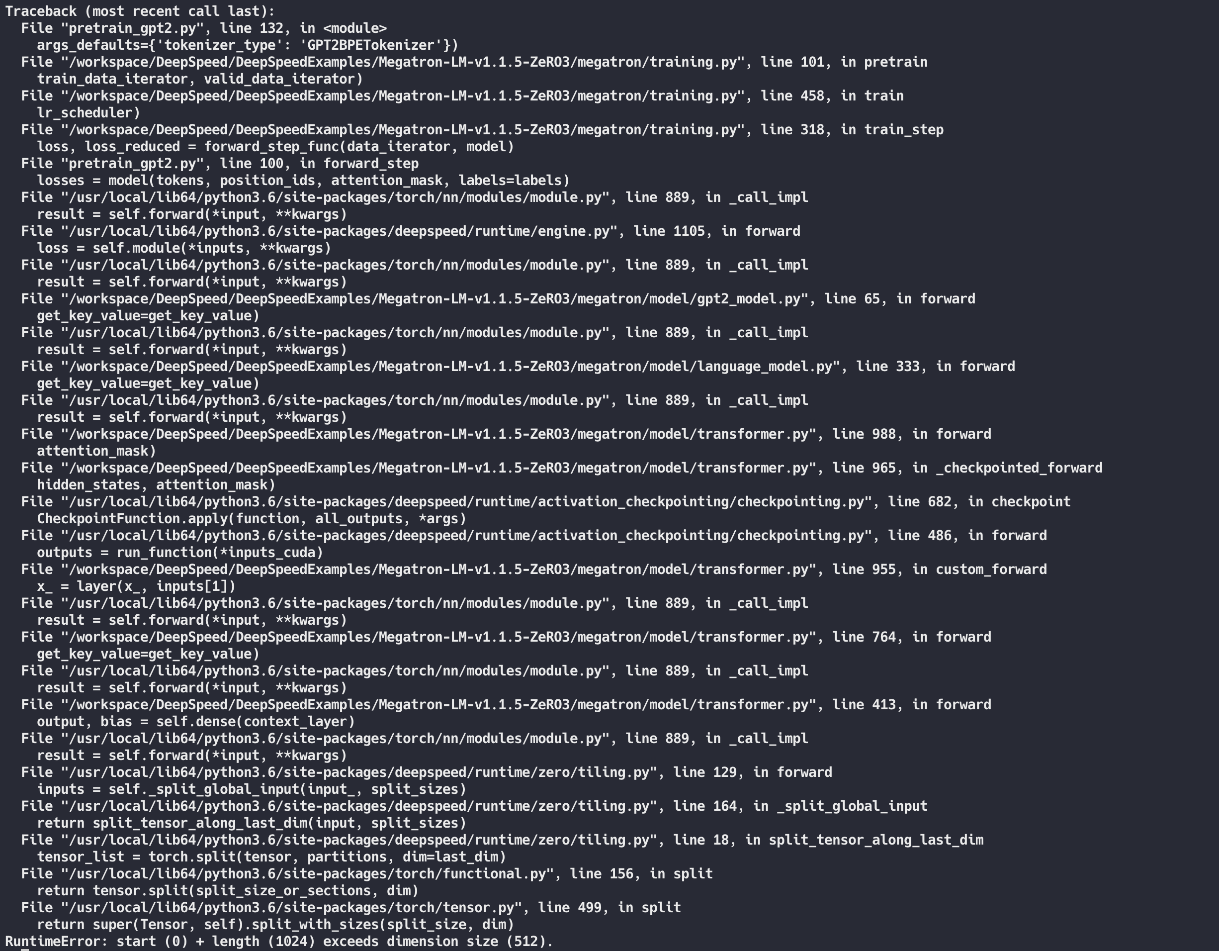Runtime error when enable memory-centric-tiled-linear · Issue #1255 ...