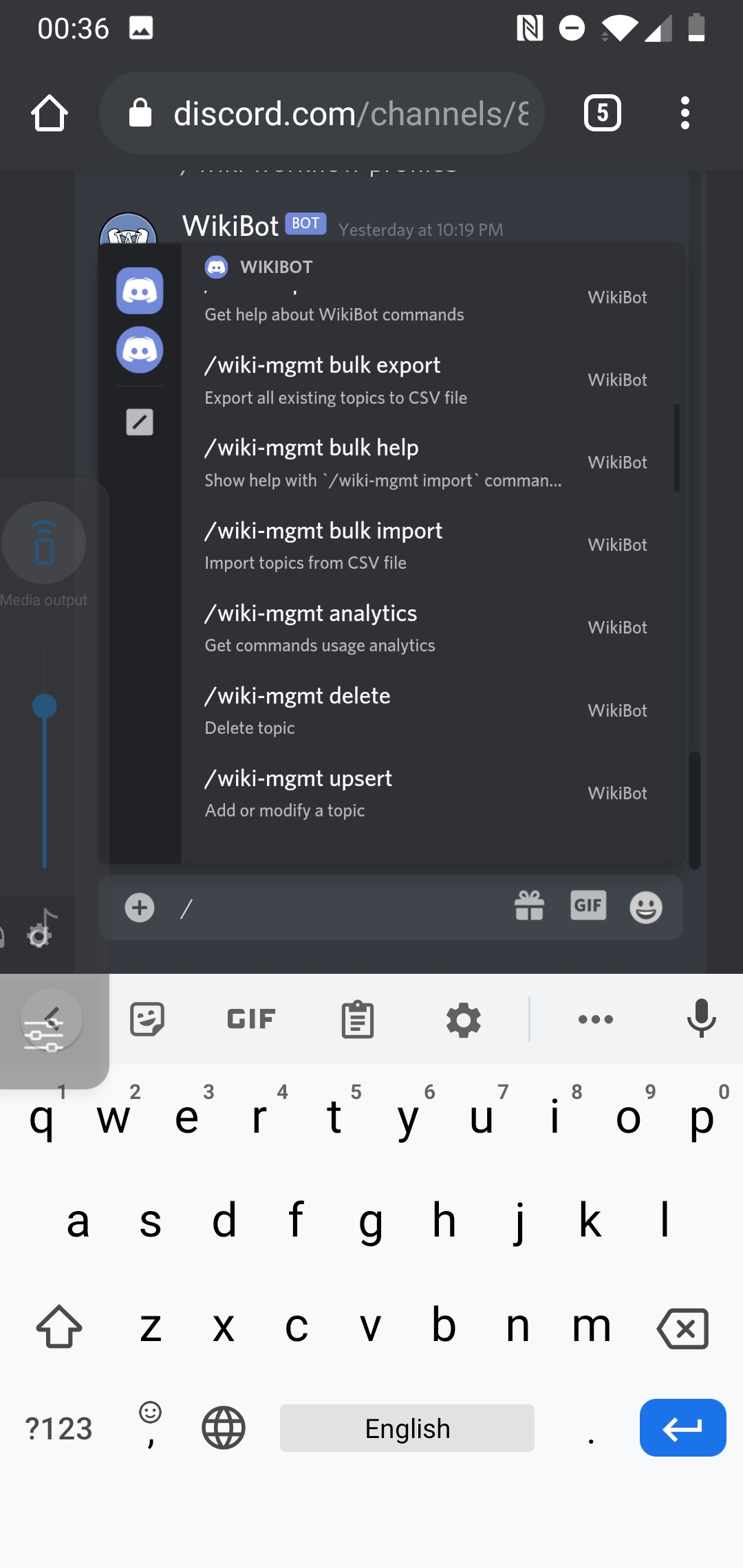 No Description Is Shown For Some Slash Commands With Subgroups And Subcommands On Android