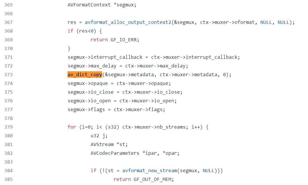Potential memory leak in src/filters/ff_mx.c · Issue #2383 · gpac/gpac · GitHub
