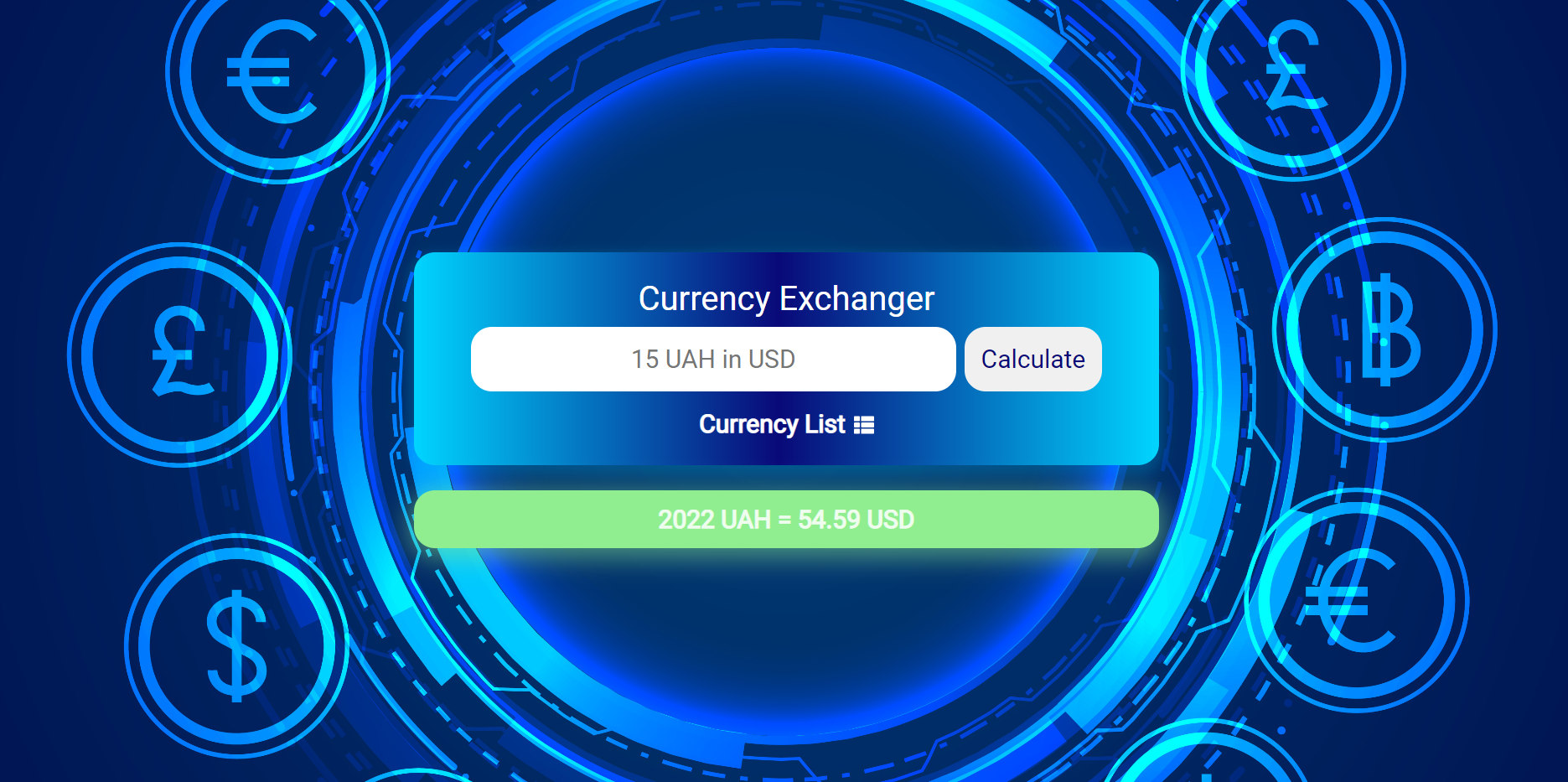 GitHub - AltPerson/Currency-Exchanger: Currency Exchanger SPA 💸