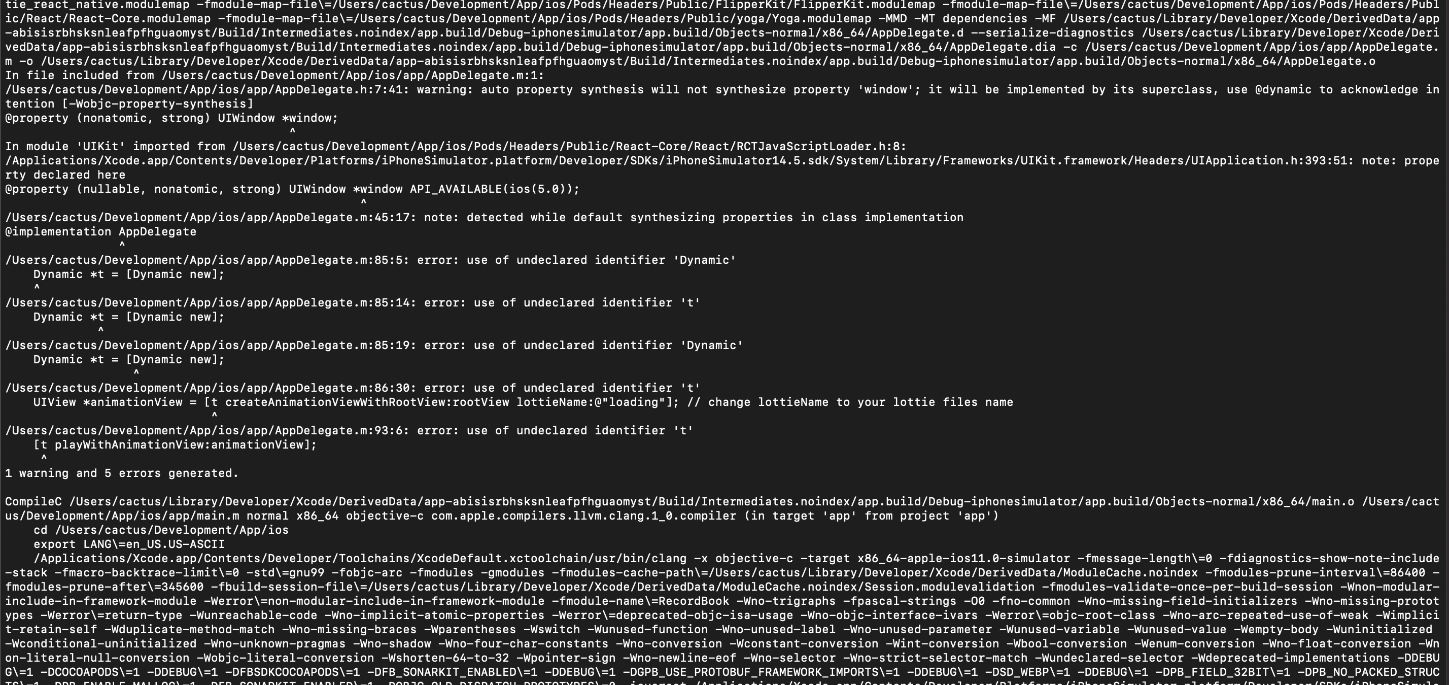 Build error iOS · Issue #13 · HwangTaehyun/react-native-lottie-splash-screen · GitHub