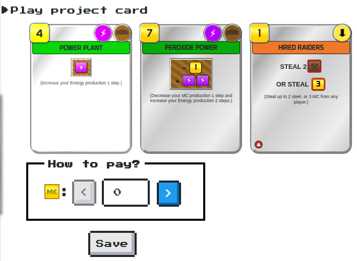 Smart payments UI widget · Issue #145 · terraforming-mars/terraforming-mars · GitHub