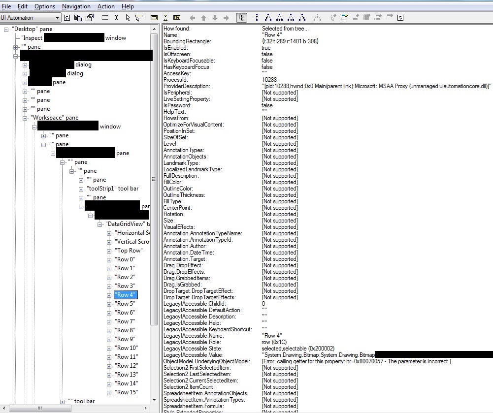 LegacyIAccessiblePattern for DataGrids · Issue #165 · FlaUI/FlaUI · GitHub