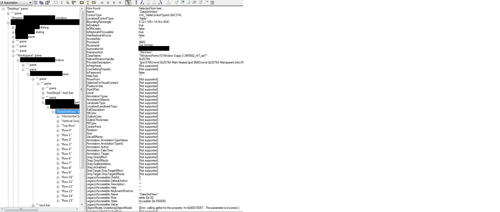 LegacyIAccessiblePattern for DataGrids · Issue #165 · FlaUI/FlaUI · GitHub