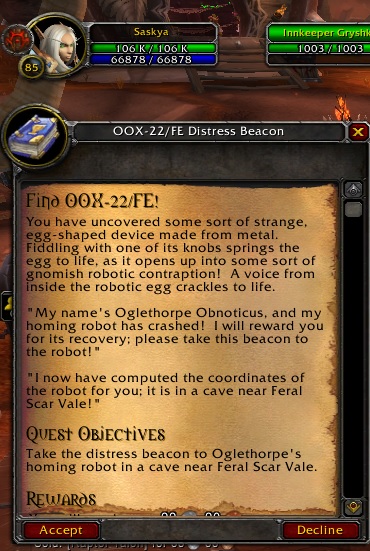 distress beacon - item - aint triggering a quest (issue2) · Issue #5025 ...