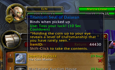 [Item/Reward] Titanium Seal of Dalaran · Issue #5232 · WoWManiaUK/Blackwing-Lair · GitHub