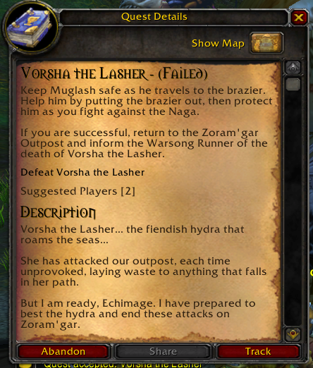[Quest] Vorsha the Lasher - Ashenvale · Issue #3781 · WoWManiaUK ...