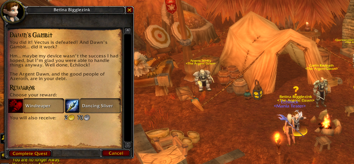 [Quest] Dawn's Gambit - Bugged encounter · Issue #5985 · WoWManiaUK/Redemption · GitHub