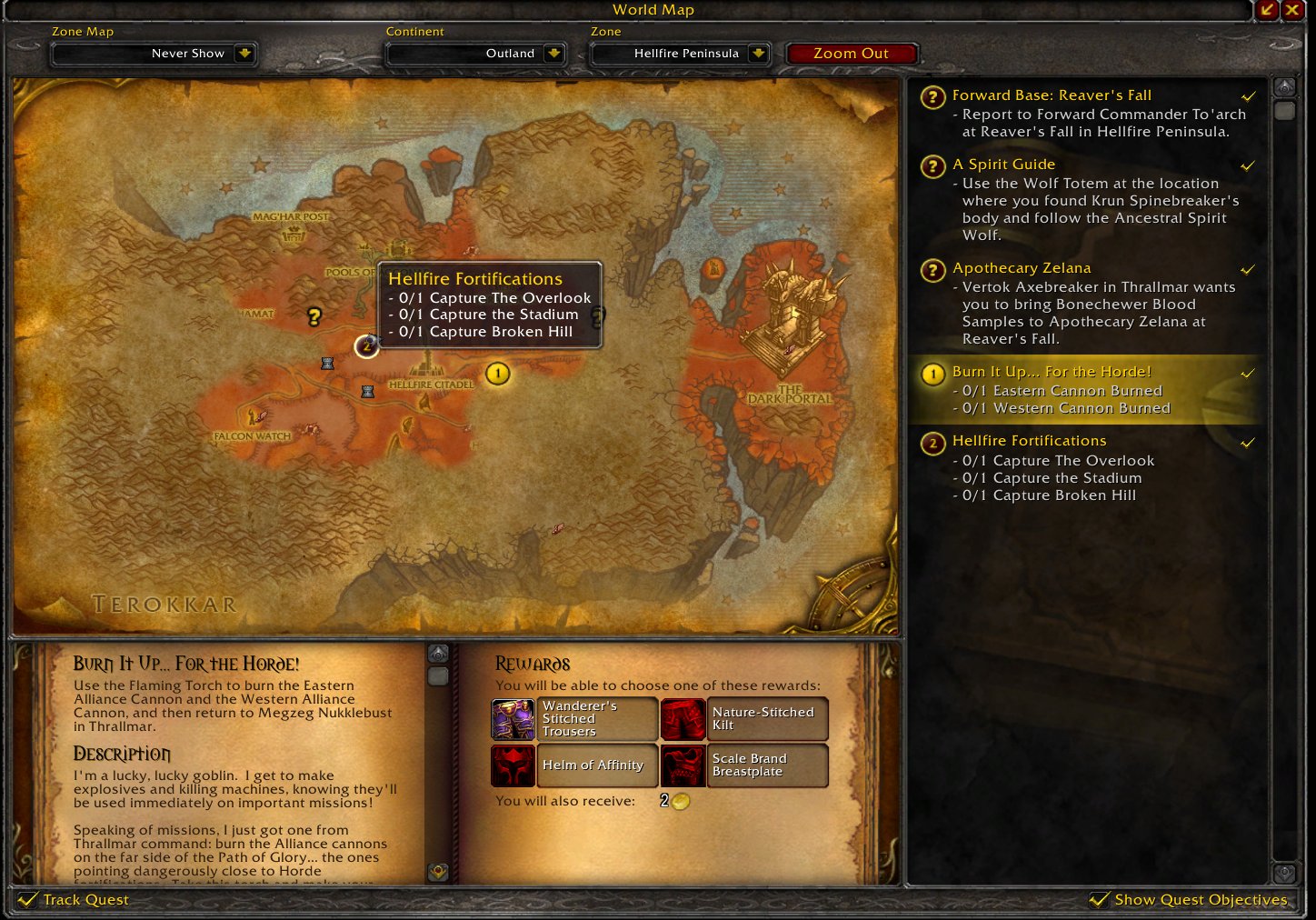 [Quest] Hellfire Fortifications - ID 10110 - Hellfire · Issue #595 ...