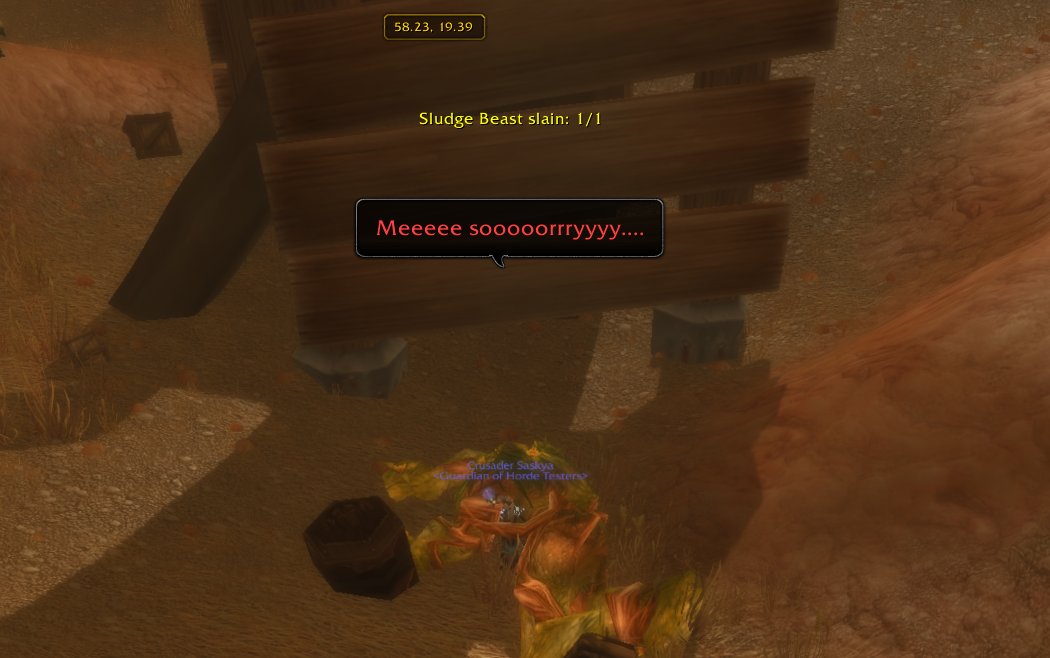 [Quest] Sludge Beast! ID: 29089 - Northern Barrens · Issue #4354 · WoWManiaUK/Blackwing-Lair ...