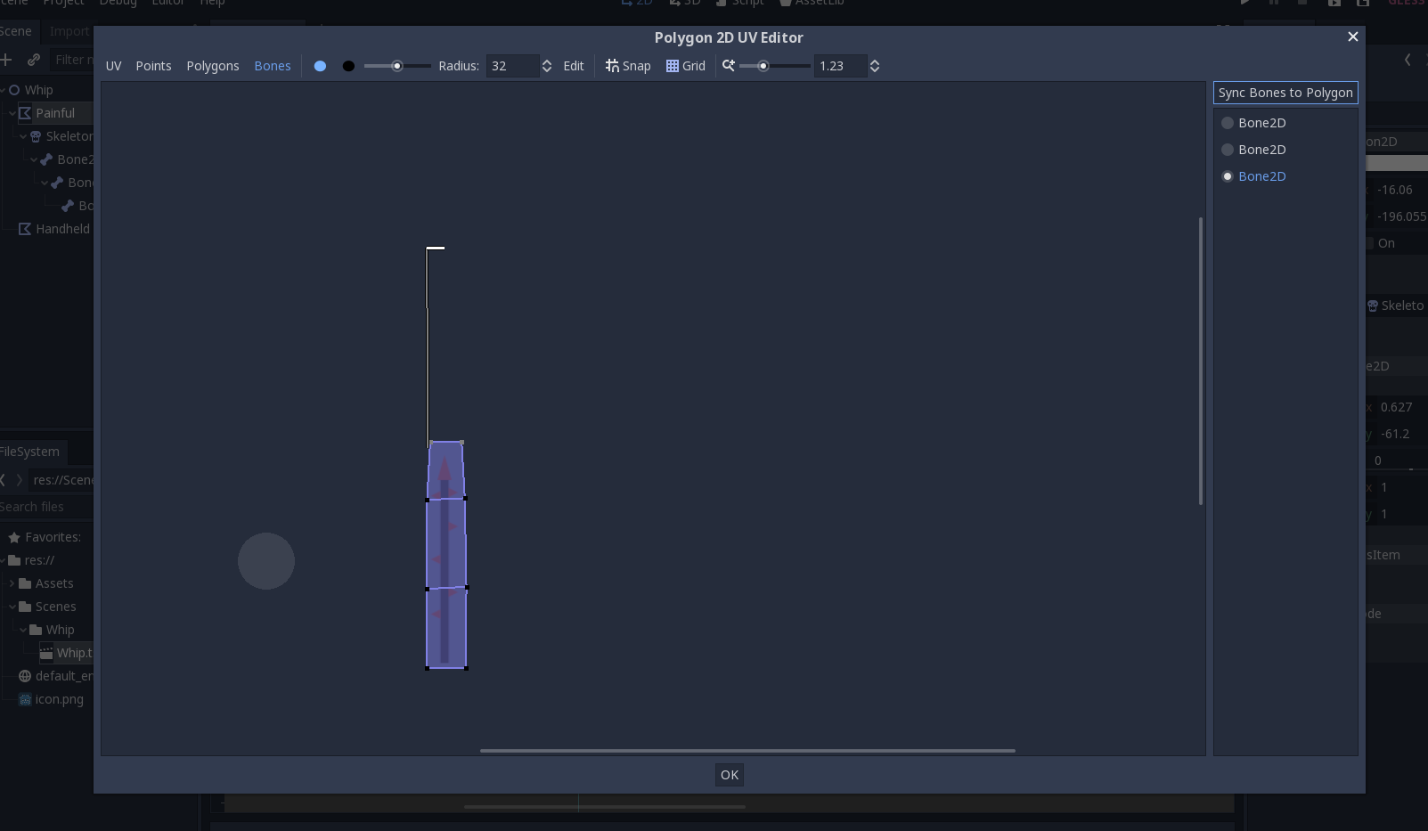 Polygon2D's UV editor's Bones are displayed on wrong position · Issue #29009 · godotengine/godot ...