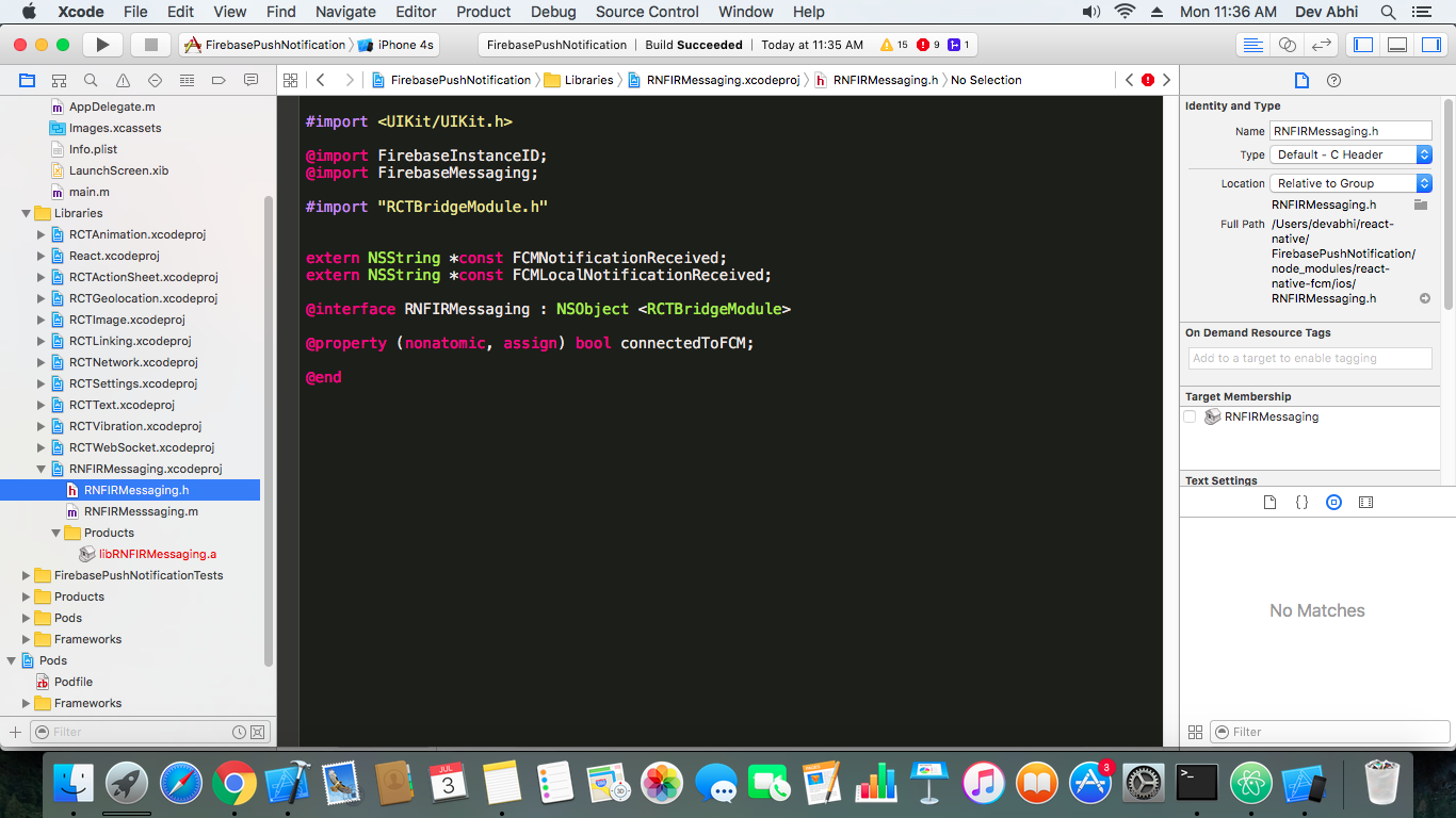 Librnfirmessaging A In Red · Issue 460 · Evollu React Native Fcm · Github