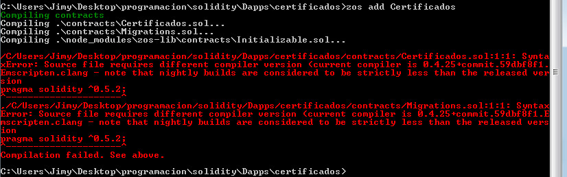 Expose a flag to specify a compiler version · Issue #502 · OpenZeppelin/openzeppelin-sdk · GitHub