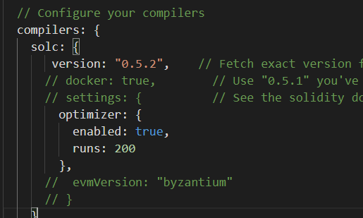 Expose a flag to specify a compiler version · Issue #502 · OpenZeppelin/openzeppelin-sdk · GitHub