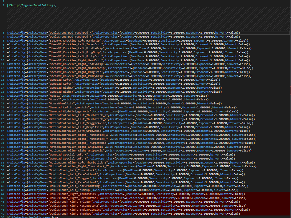 Input.ini Gets Modified Every Time The Project Is Reloaded · Issue #95 · ValveSoftware/steamvr ...