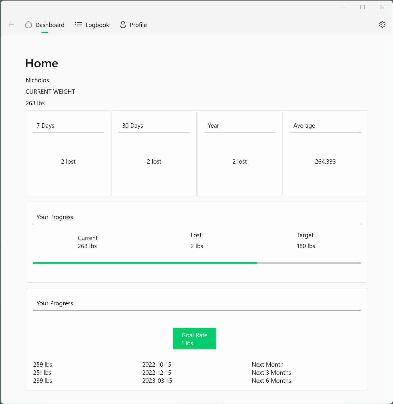 GitHub - nicholostyler/Health-Tracker-Windows: A native Windows app built with UWP and WinUI 2.