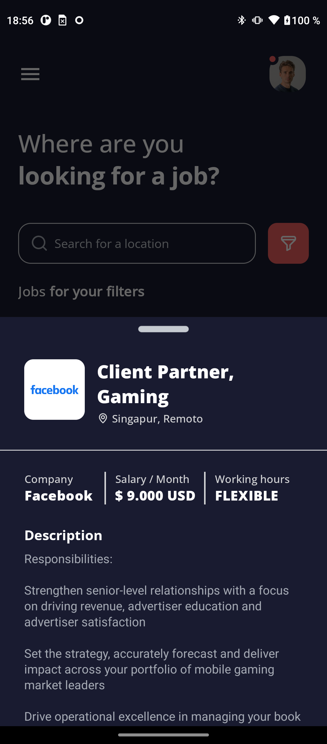 GitHub - arevalu/android-job-finder-ui: Job finder Android app UI with ...