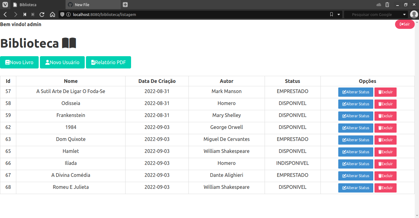 GitHub - LuizFernandoFS/controle-de-biblioteca: Projeto proposto pelo ...