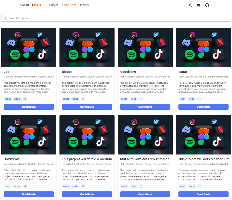 [BUG] Project card UI breaks · Issue #231 · rohitdasu/projectmate · GitHub