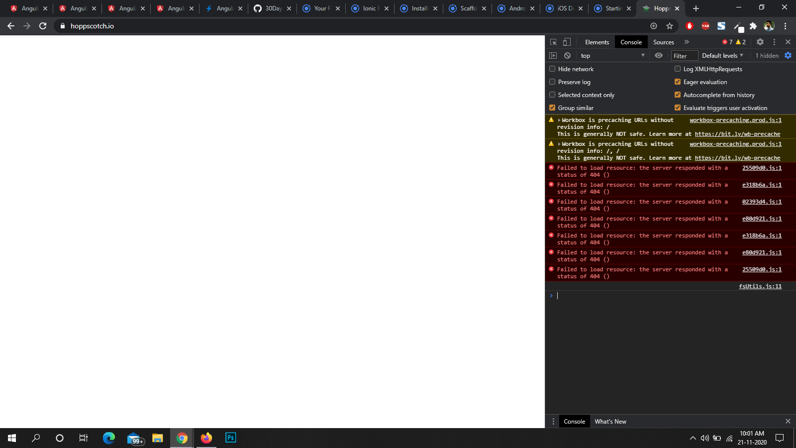 Failed to load resource: the server responded with a status of 404 () · Issue #1337 · hoppscotch ...